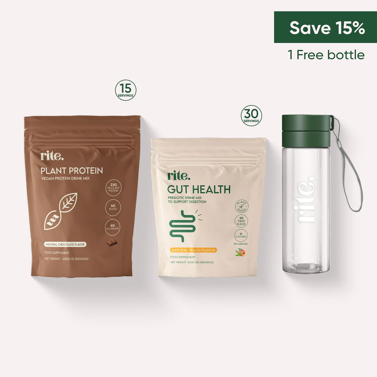 Protein & Gut Health Pack | rite. – RITE.®