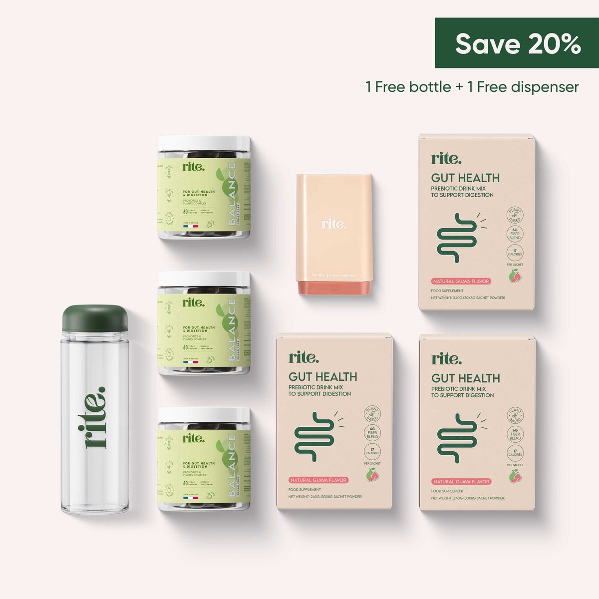 Gut Health with BALANCE Gummies & Prebiotic Drink – RITE.®